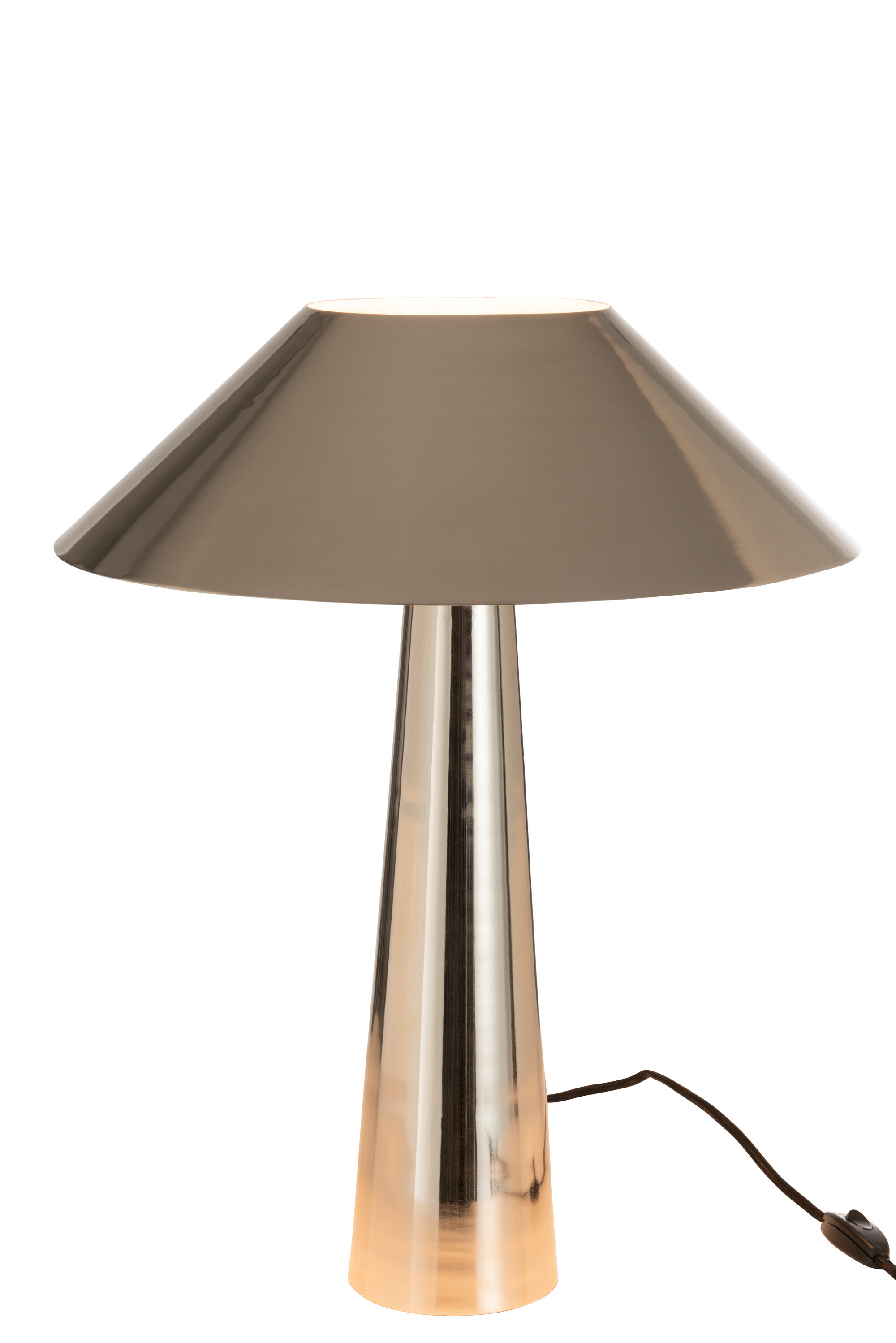 Klassisch moderne beige Tischlampe Jolipa Umbrella - Vivaleuchten.de