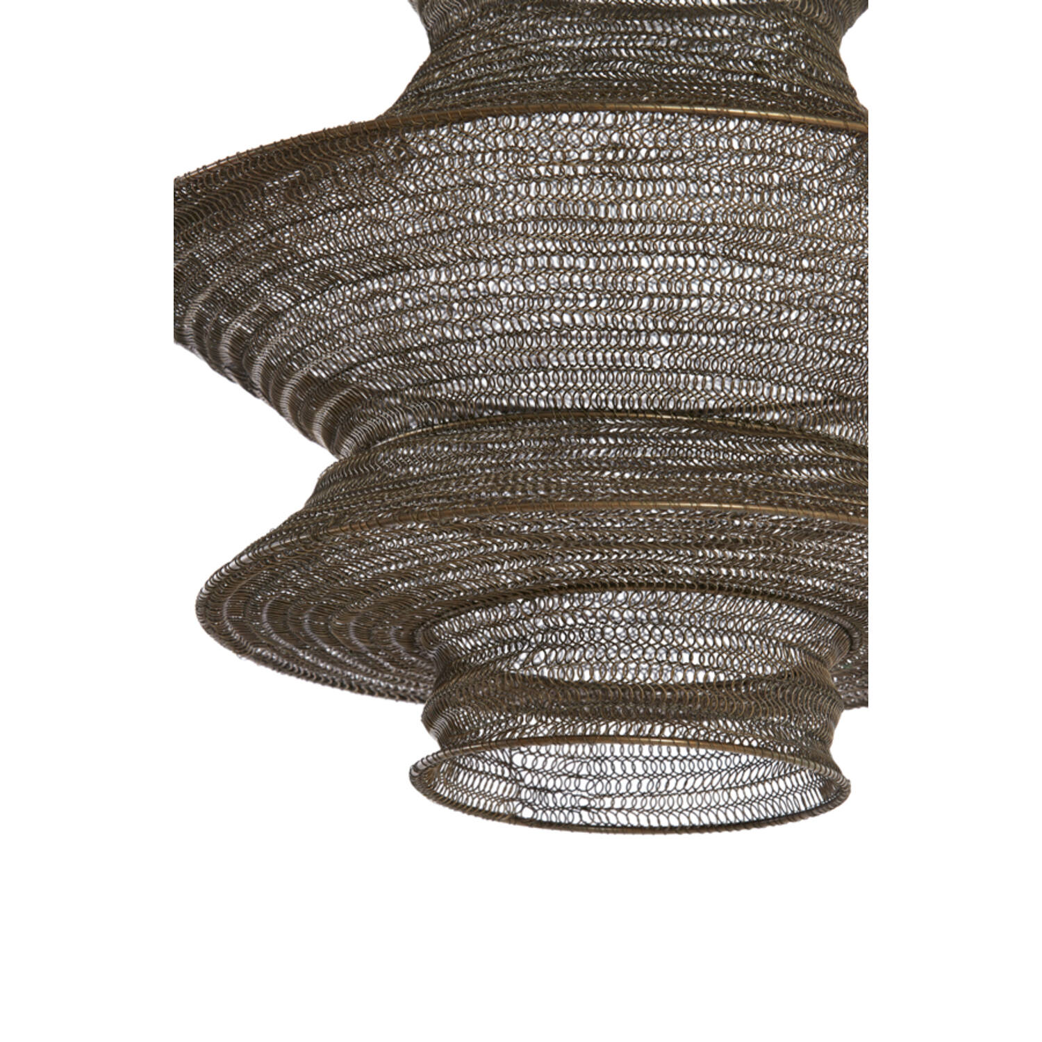 Rustikale Hängelampe aus braunem Textil Light and Living Nakisha ...