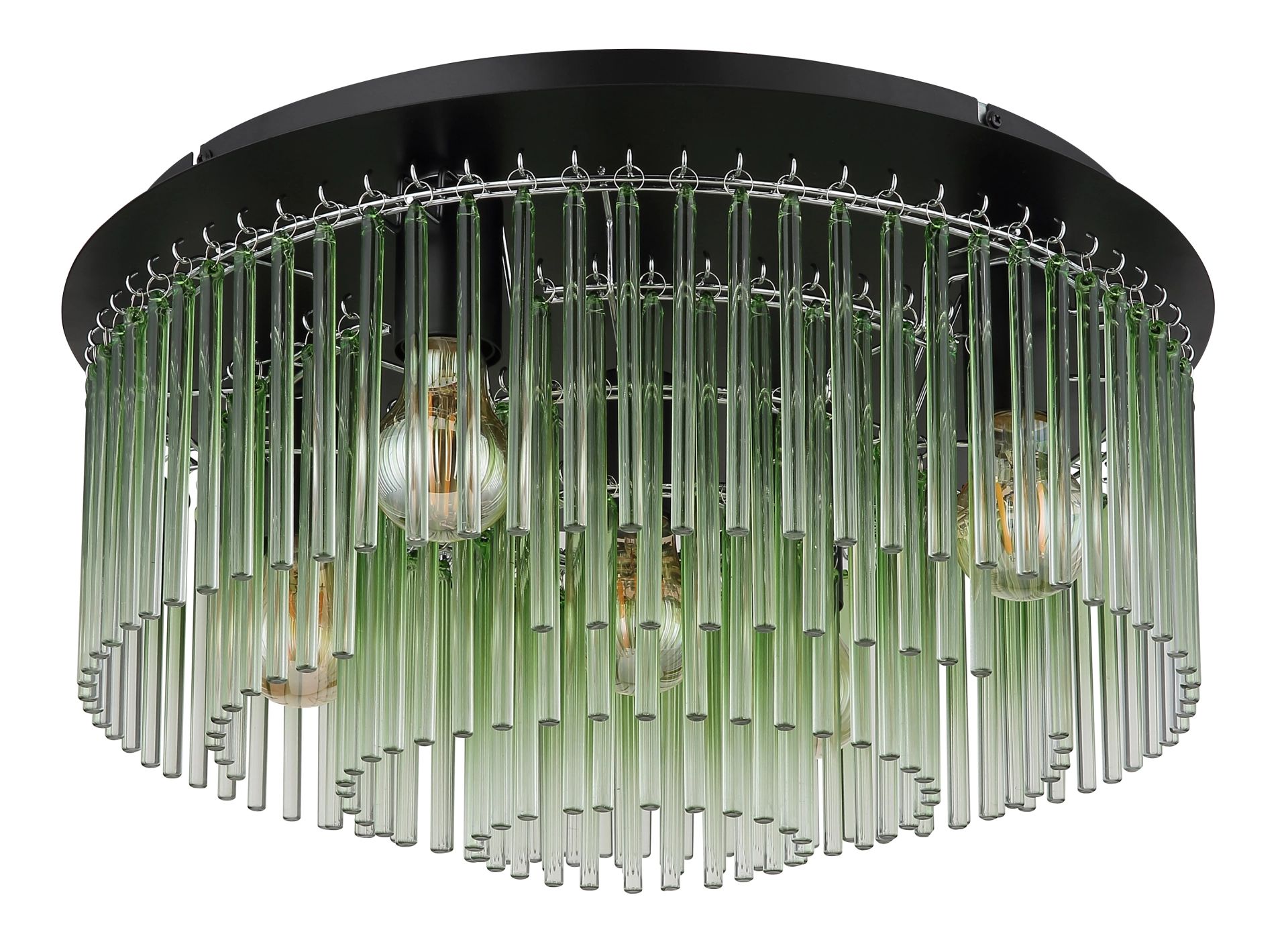 Moderne Deckenlampe mit grünen Glasstäben Gorley - Vivaleuchten.de
