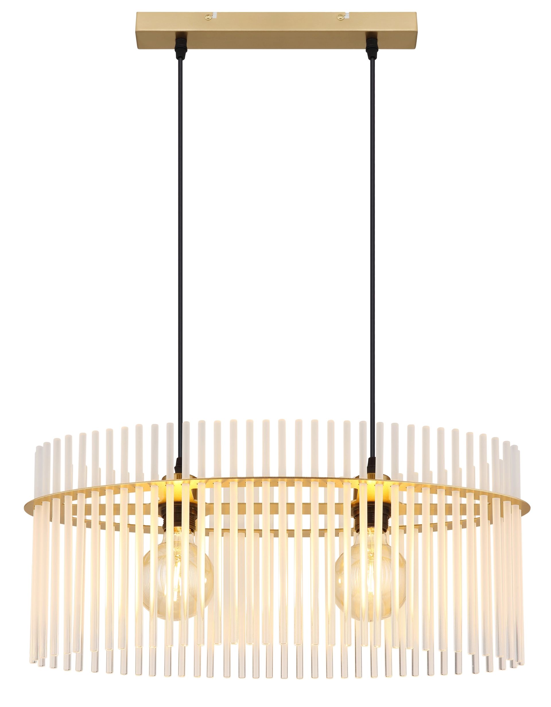 Pendelleuchte Gold Glas Oval GORLEY online kaufen
