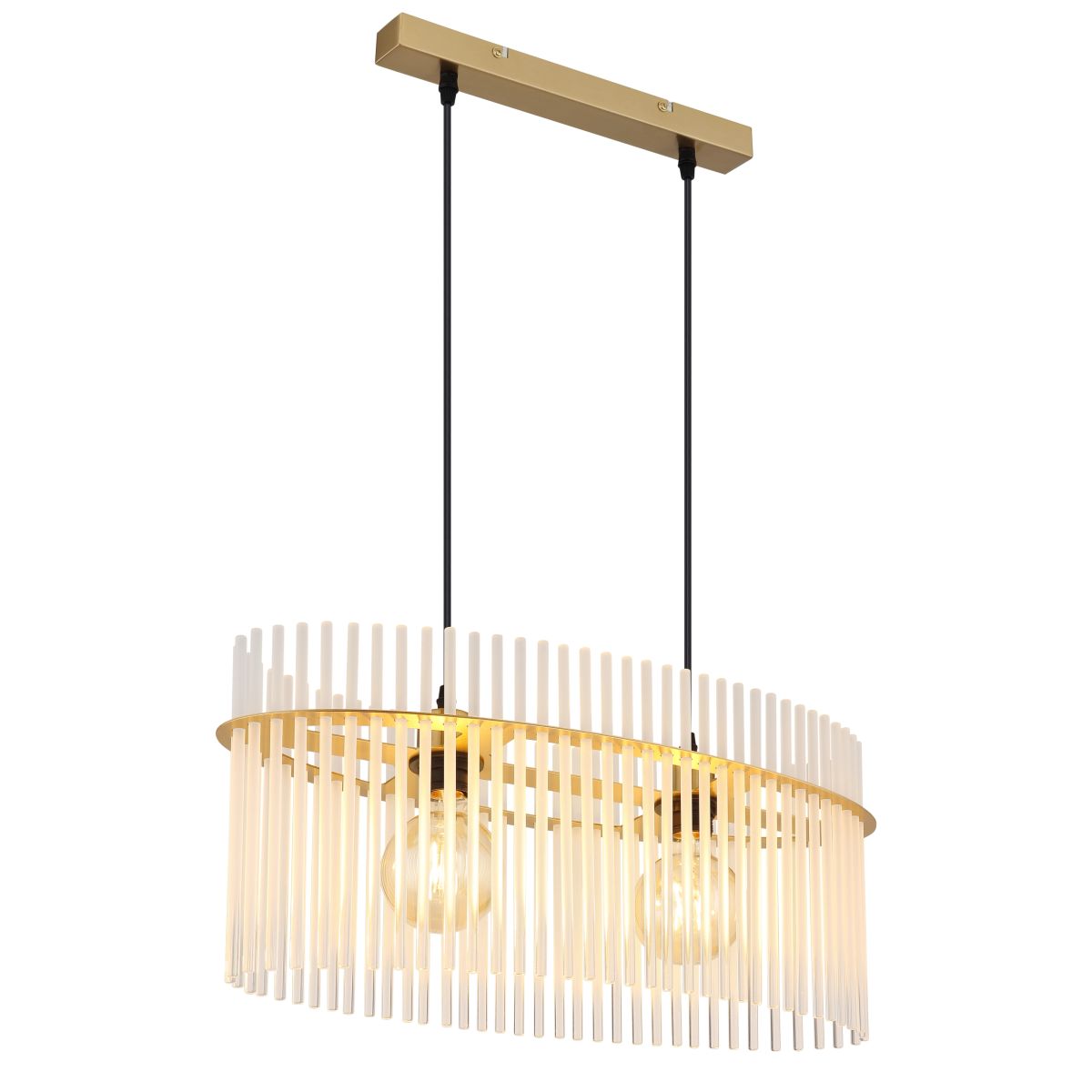 Pendelleuchte Gold Glas Oval GORLEY online kaufen